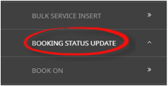 Booking Status Update