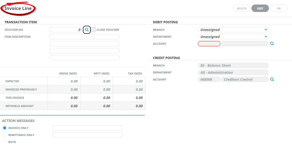 Insert Multiple Invoice Lines