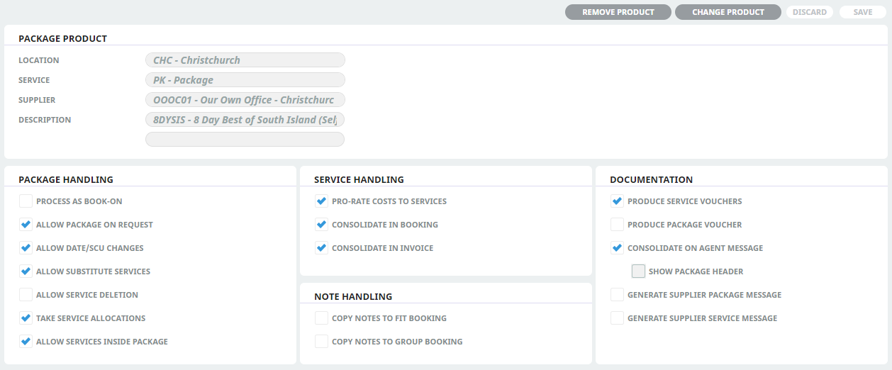 Step 3 - Attach the Package Price Product to the PCM