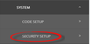Security Settings