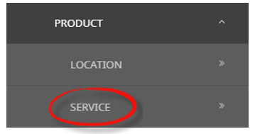 Create a Product Service Type