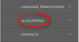 Add a New Allocation